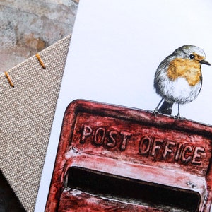 Christmas Robin Card - Royal Mail Robin - Blank Inside, Winter Wildlife ...