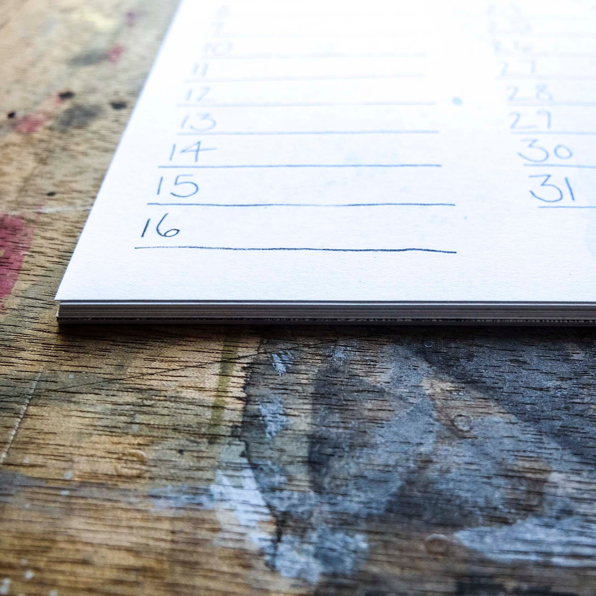 Field Notes Perpetual Calendar for Birthdays, Anniversaries and ...