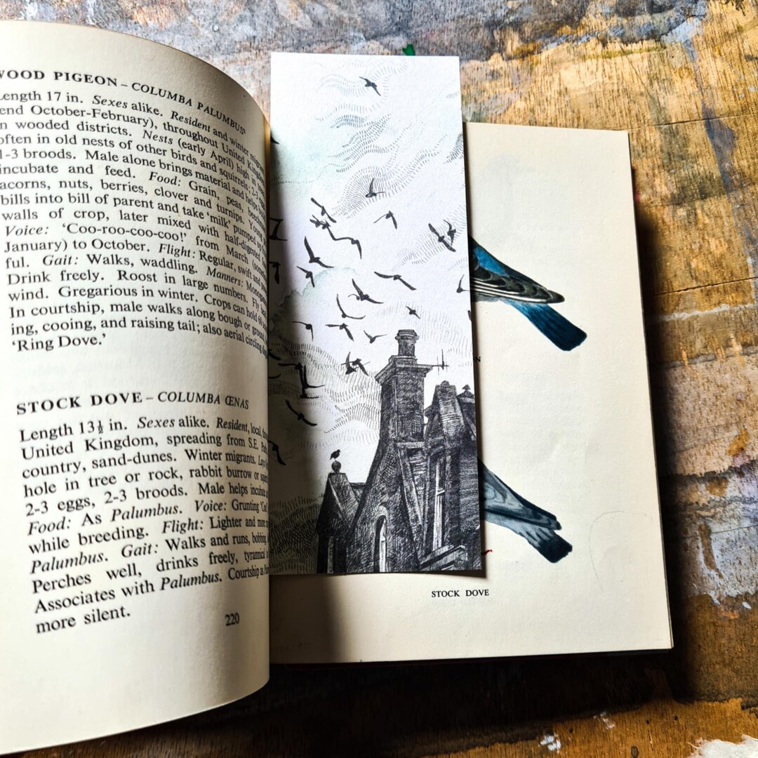 Bookmark - Dispatch Pigeons, Birds in Flight - Etsy