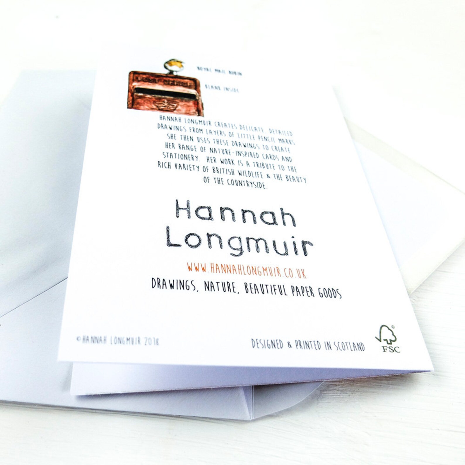 Christmas Robin Card Royal Mail Robin Blank Inside Winter - Etsy