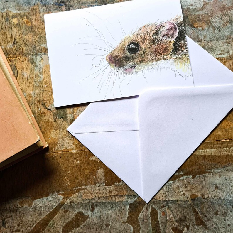 Blank Card - the Littlest Mouse - Etsy