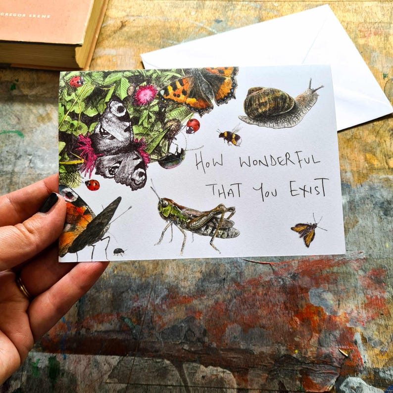 How Wonderful That You Exist - Friendship Card: Mini Beasts, Birthday ...