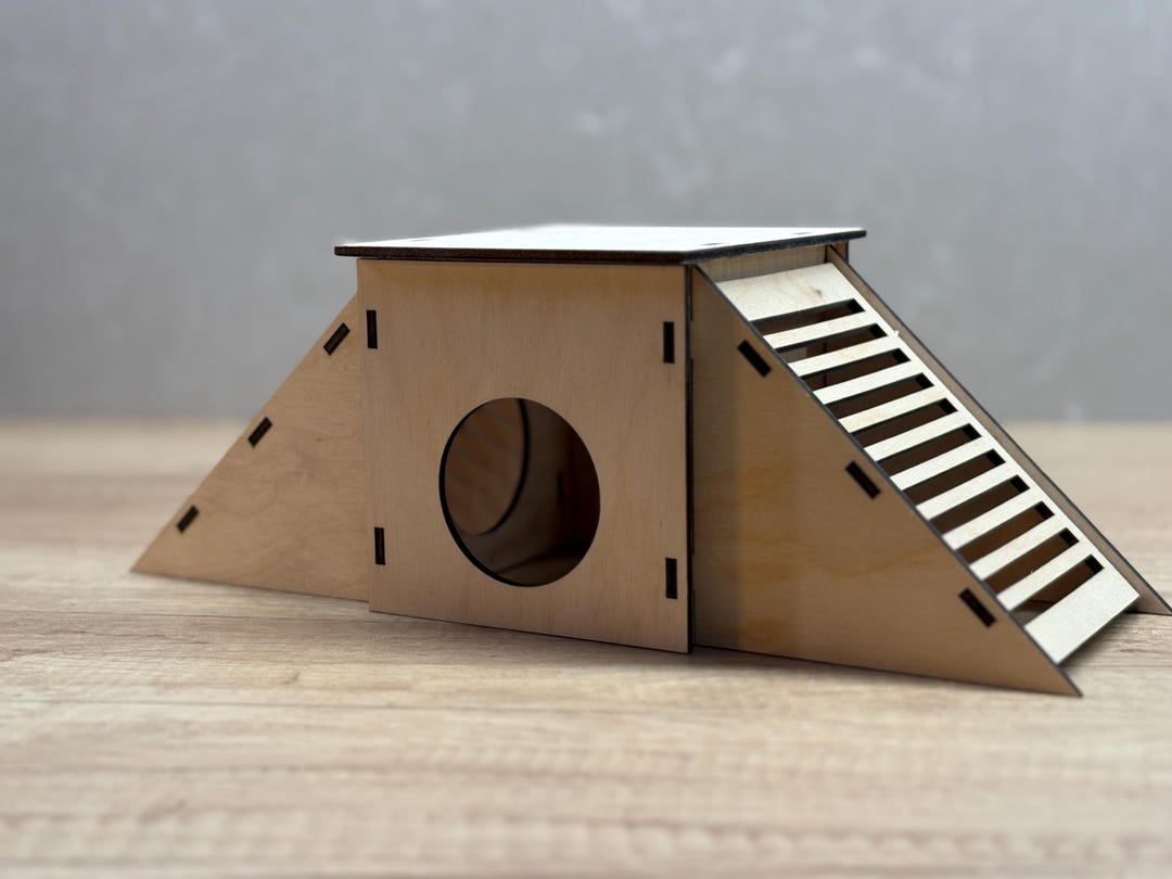Laser Cut Hamster Playground SVG File | Climbing Hamster House Design ...