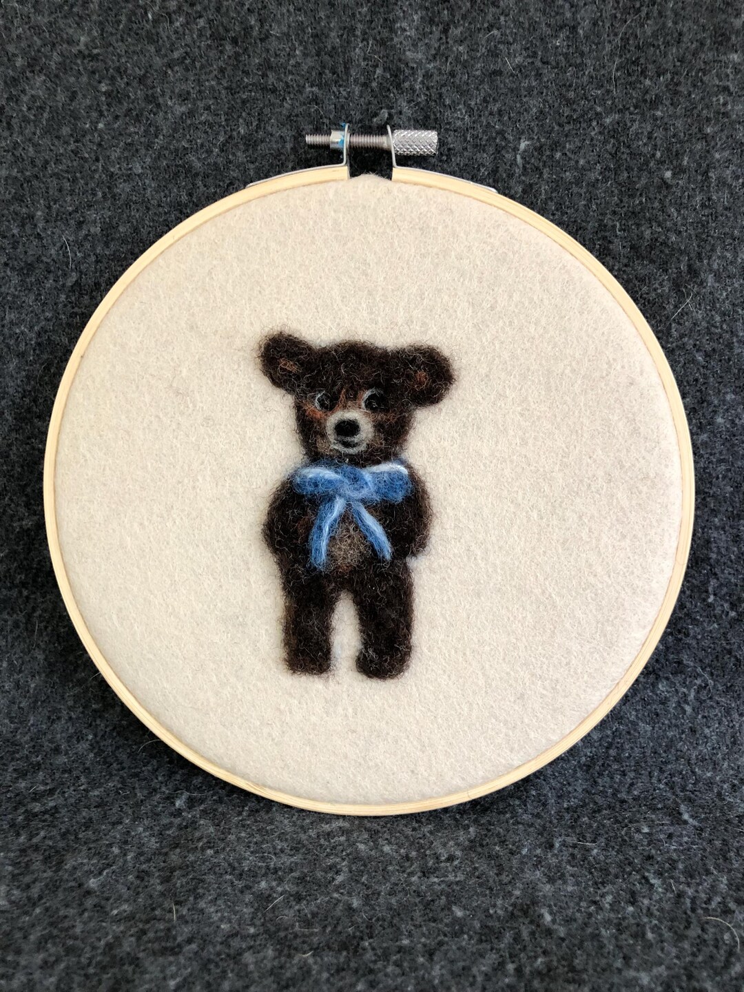 Felt Bear Wall Art | Boho Nursery Decor | Handmade Baby Shower Gift - Etsy