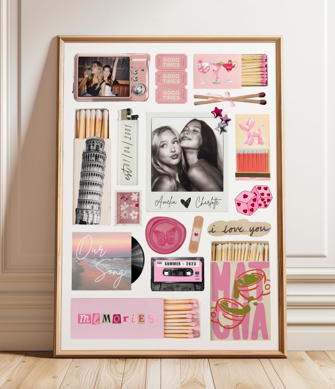 Bestie Gift Matchbox Template: Best Friend Gift Custom Matchbook ...