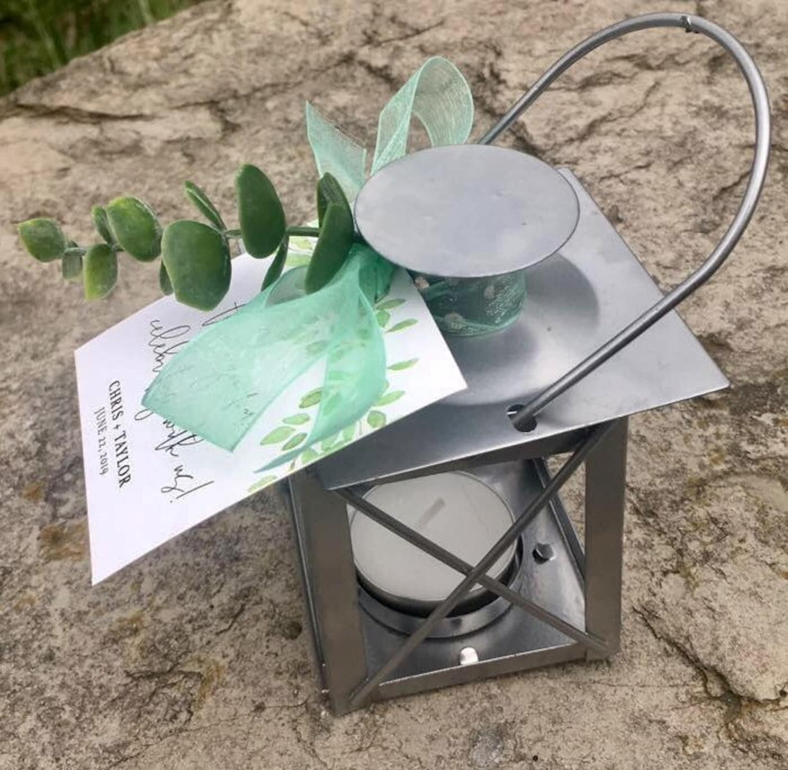 Single Lantern Sample, Decorated Candle Mini Lanterns, Black, Cream ...