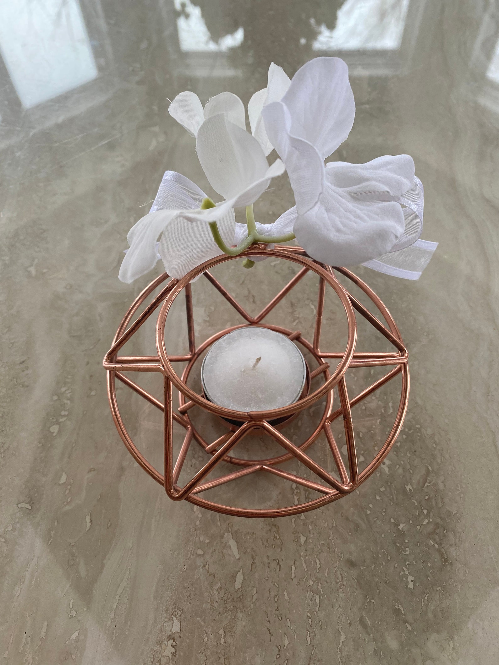 Set of 12 DIY Rose Gold Geometric Candle Holder Votive Tea - Etsy