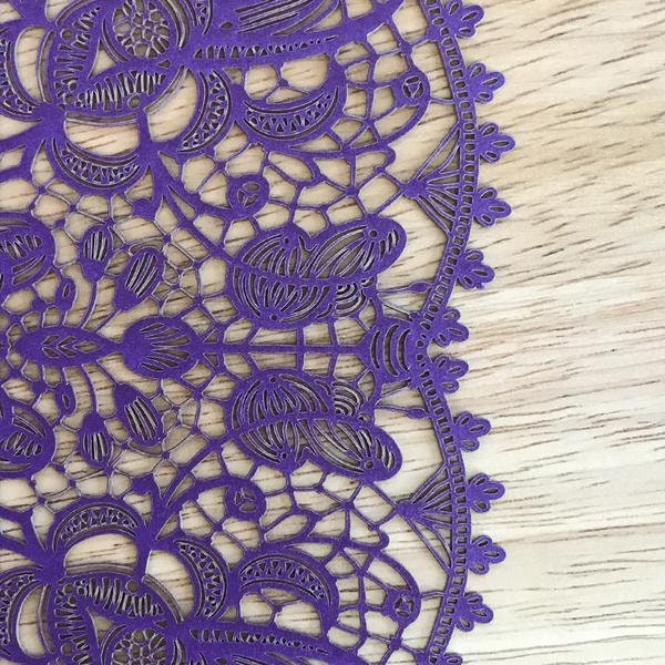 Sample Laser Cut Wedding Invitation Lace Shimmer Paper | Etsy