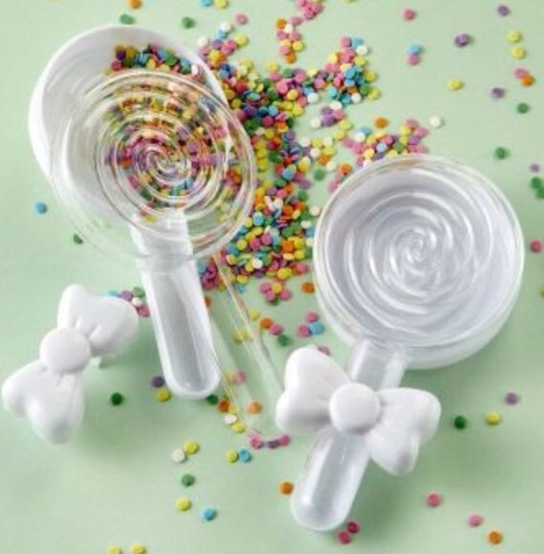 24 Lollipop Party Favors, Lollipop Candy Containers, Plastic Candy Box ...