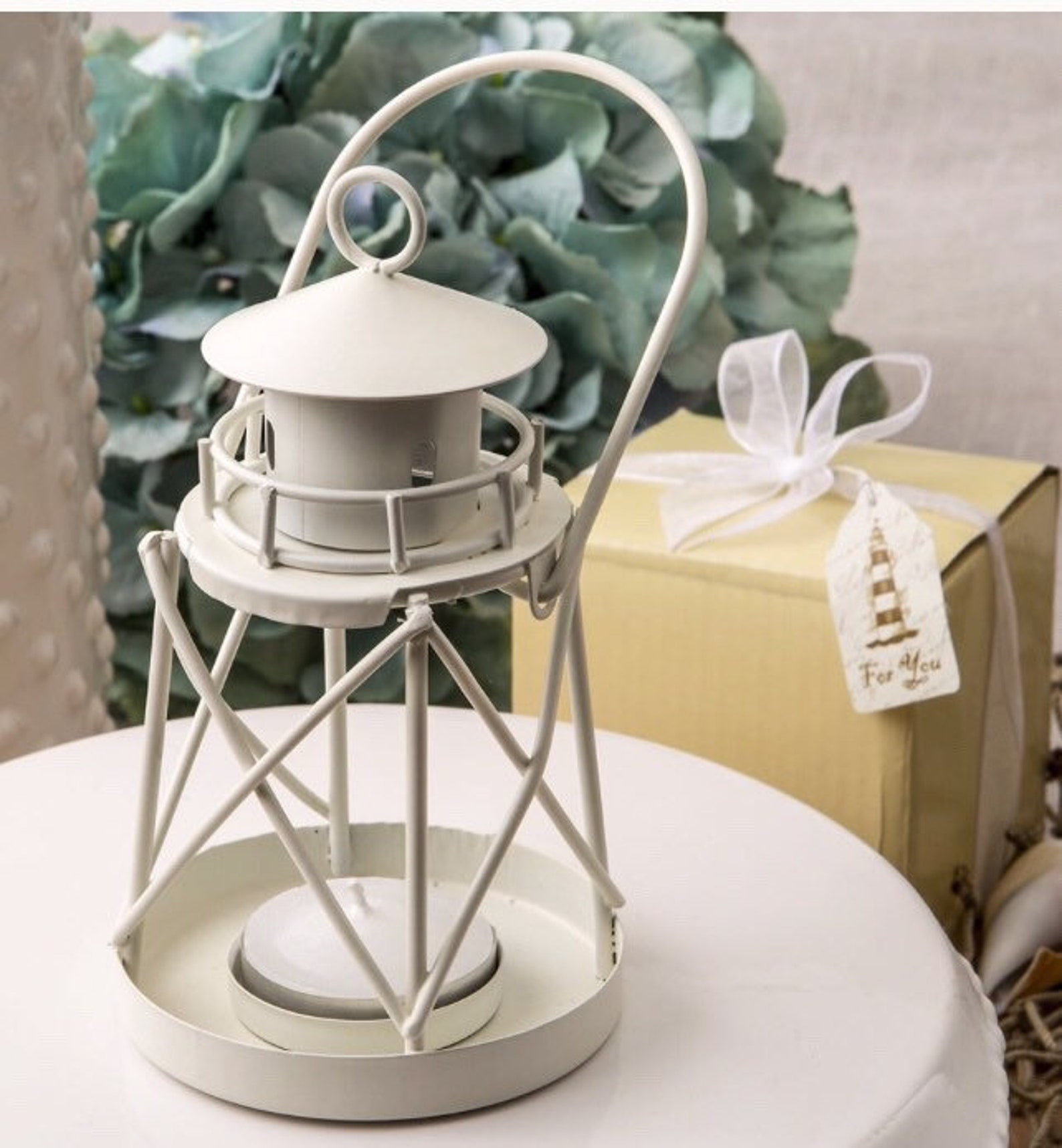 Set of 12 Candle Lighthouse Lanterns Cream Wedding - Etsy