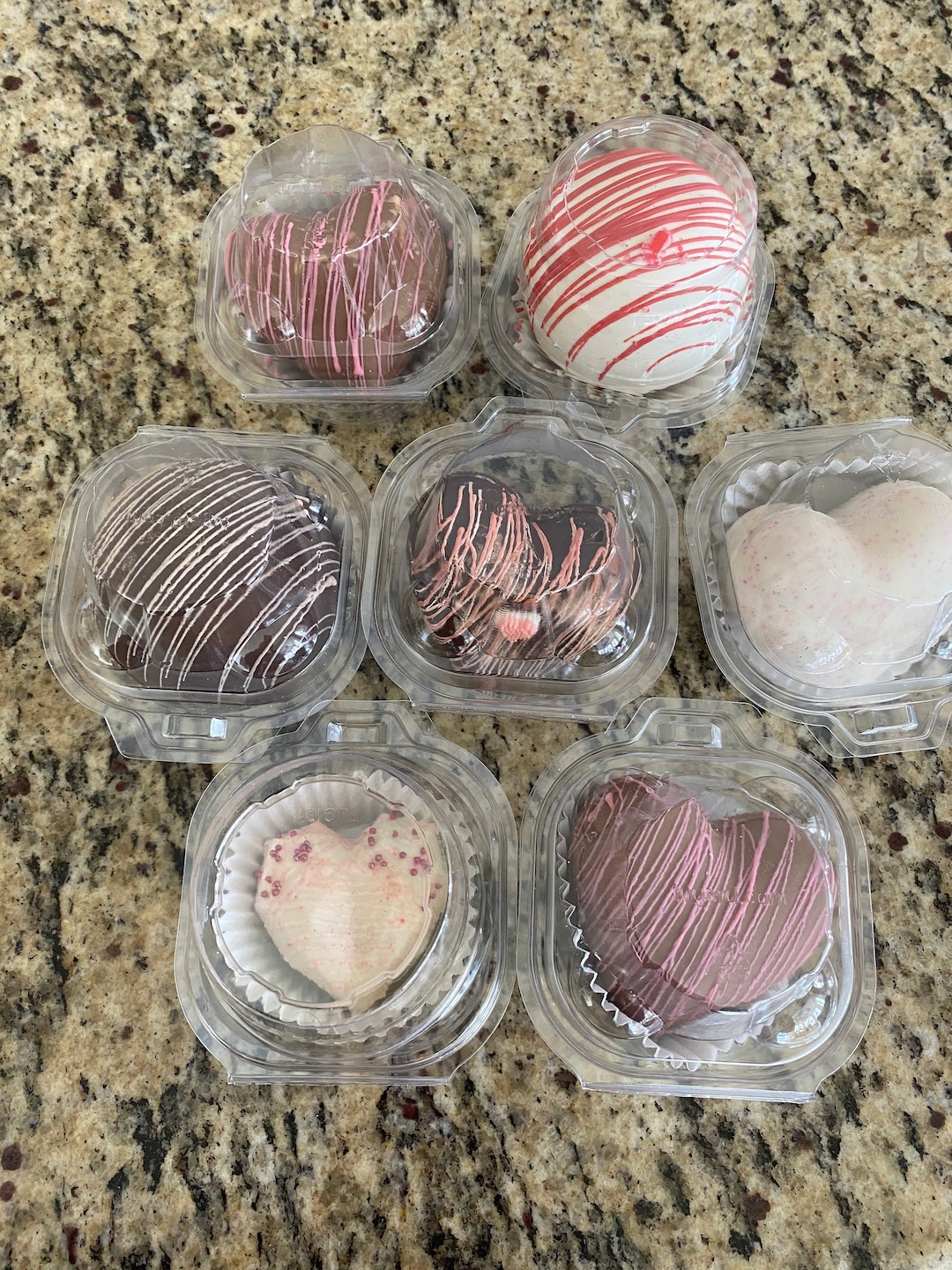 Set of 25 Large Sturdy Cocoa Bomb Storage Boxes, Cupcake Holders, Clear ...