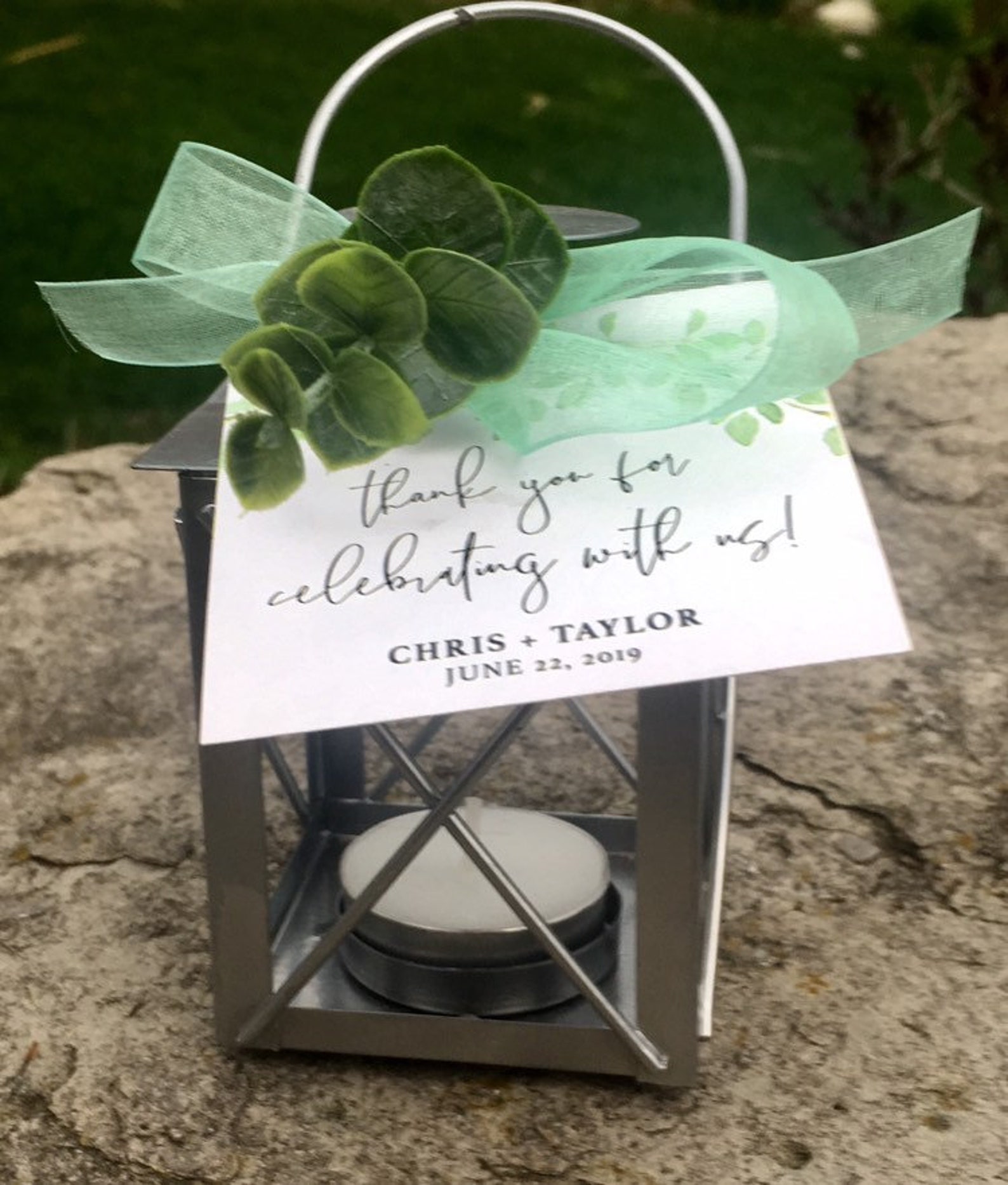 Single Lantern Sample, Decorated Candle Mini Lanterns, Black, Cream ...