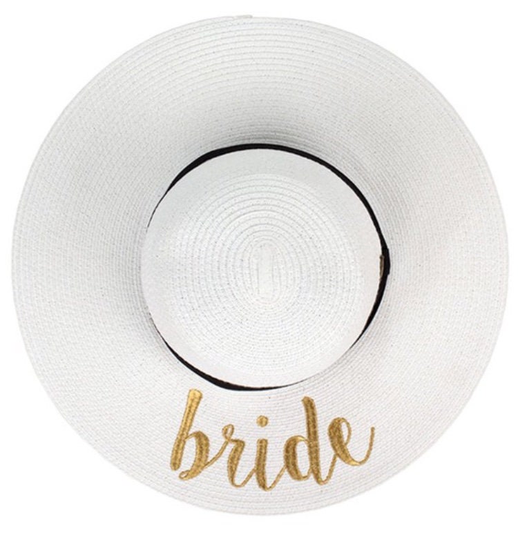 Bride Tribe Sun Hat, Personalized, Bridesmaid Gift, Wedding Photo Prop ...
