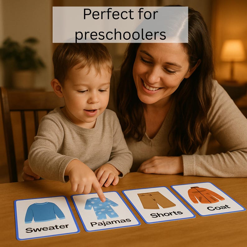 Clothes Flashcards for Kids | Printable Clothing Cards for Toddlers and ...