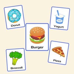 Healthy Vs Unhealthy Food Sorting Cards | Printable Flashcards for Kids ...