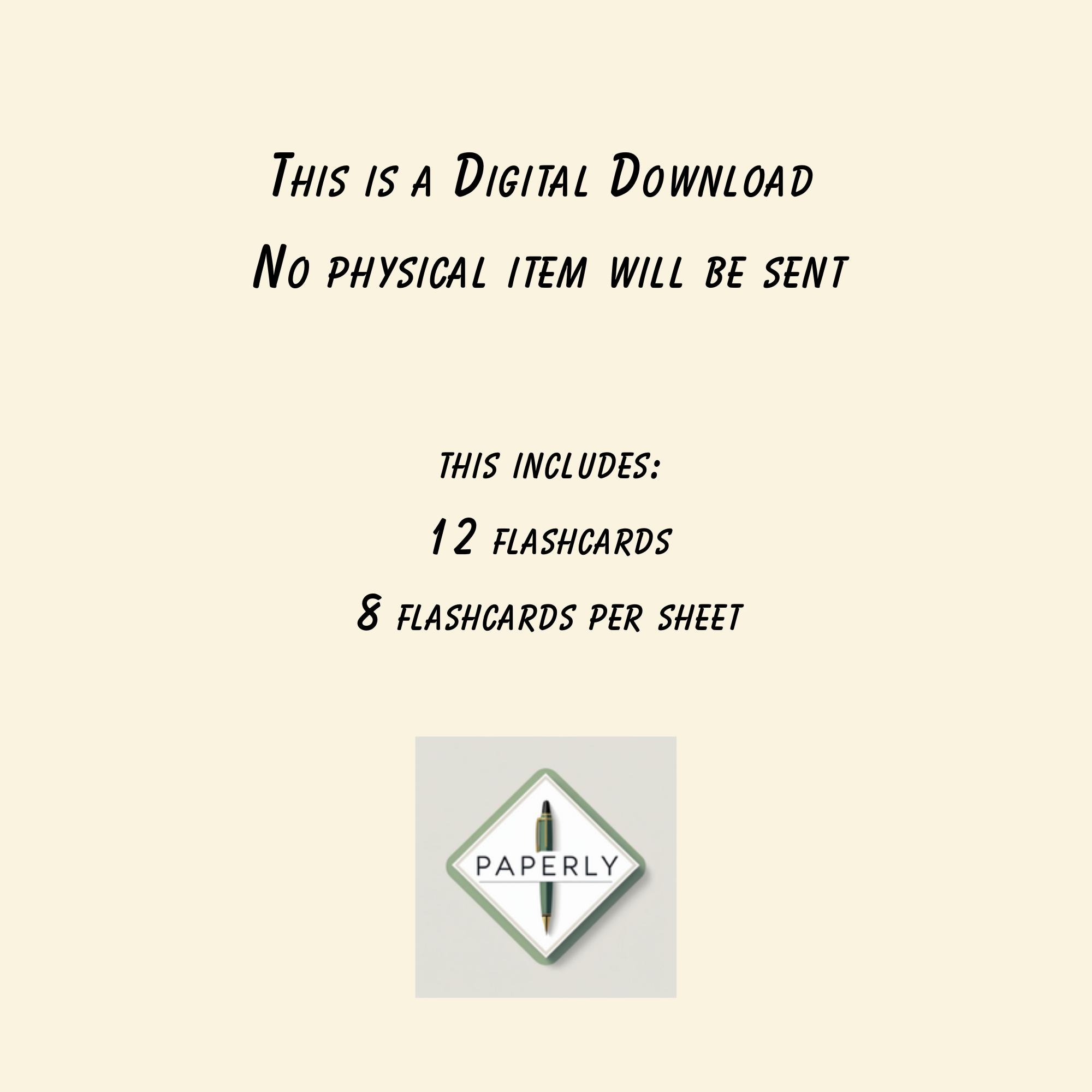 Colors Flashcards Printable | 12 Color Cards for Kids | Preschool ...