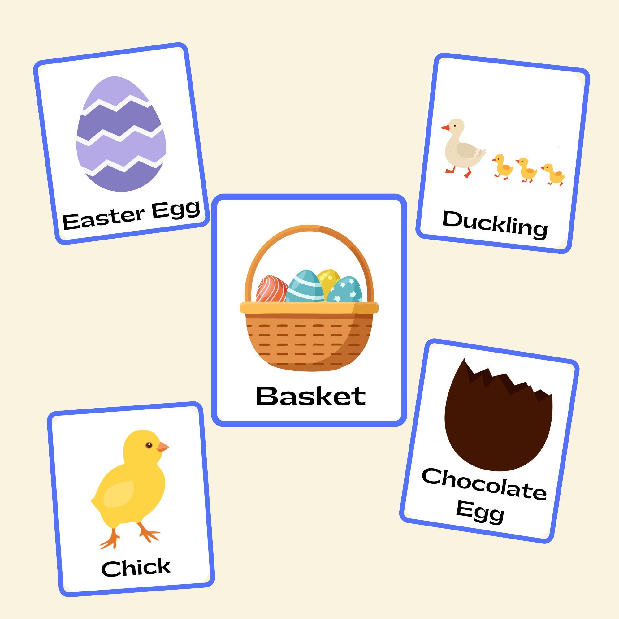 Spring & Easter Flashcards for Kids | Printable Learning Cards ...