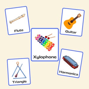 Musical Instrument Flashcards: Montessori Learning (PDF) - Etsy
