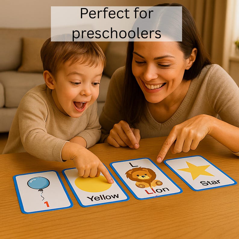 Preschool Basics Flashcards Bundle | Alphabet Numbers Shapes Colors ...