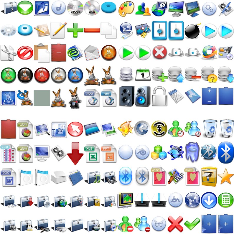 Mega Icon Bundle: 10,000+ PNG Icons, PPT Icons - Etsy