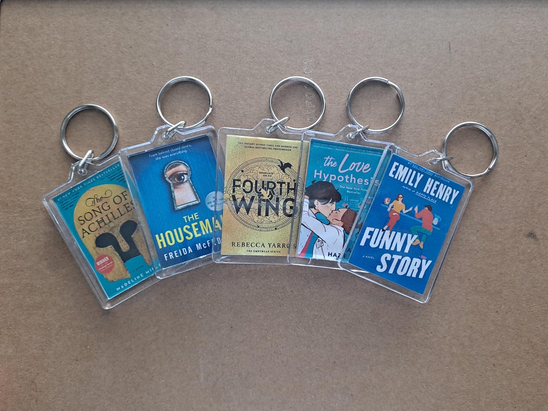 Fictional Book Keychain (1.50 FOR FIRST 10 ORDERS) - Etsy