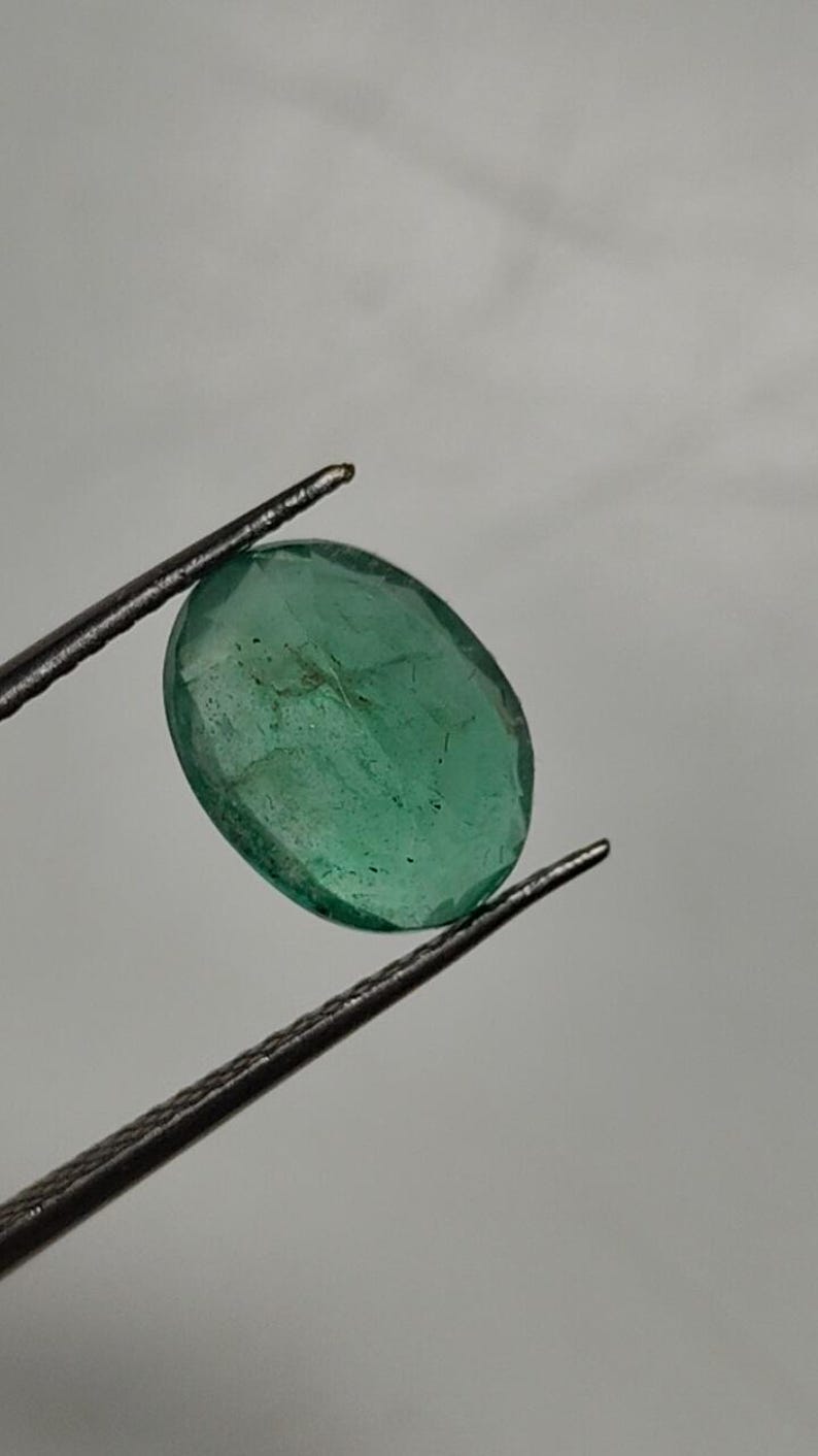 Natural Zambian Emerald Oval Gemstone for Jewelry Making (8x10 MM) - Etsy