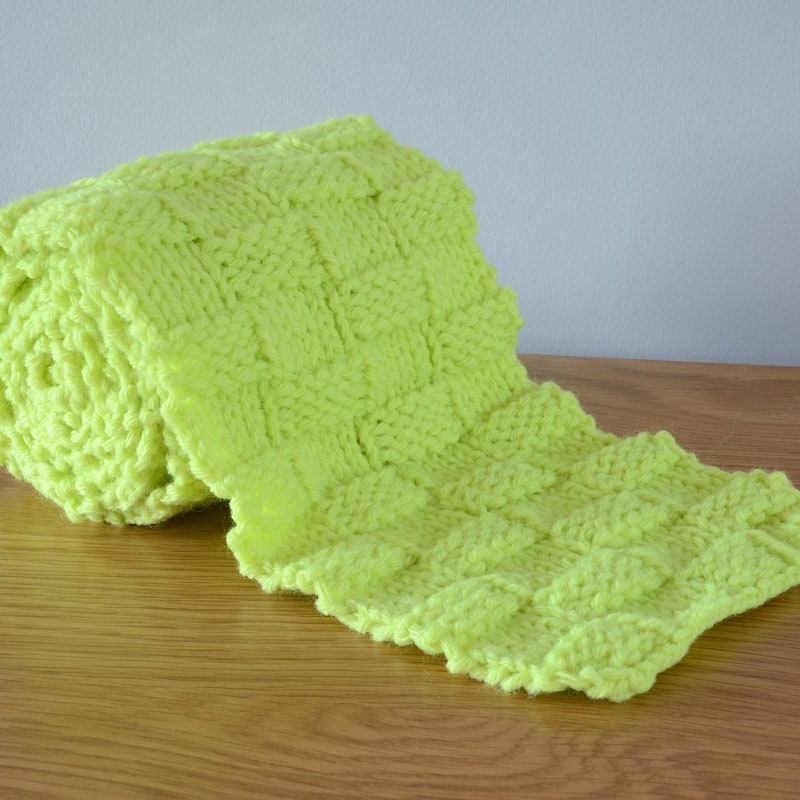 Lime Scarf - Etsy UK