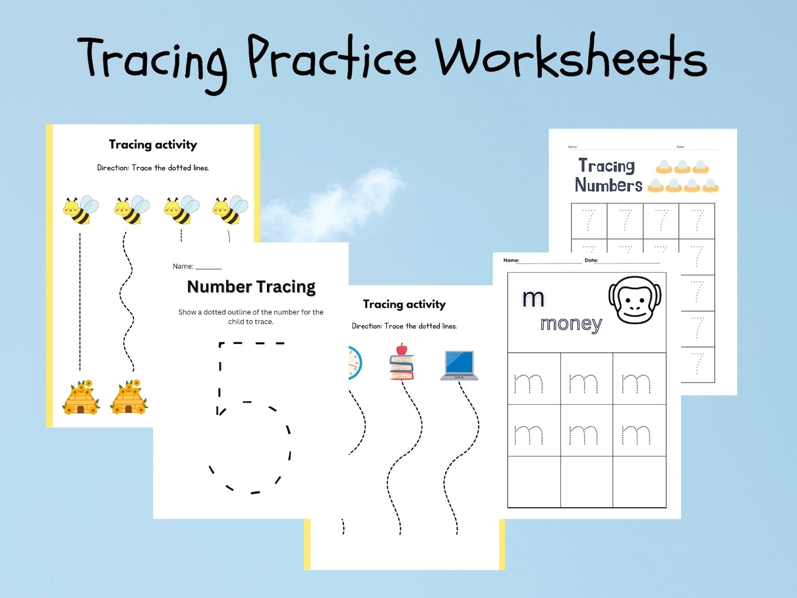 Early Learning Activity Pack – 350+ Toddler Worksheets, Ages 2-4 ...