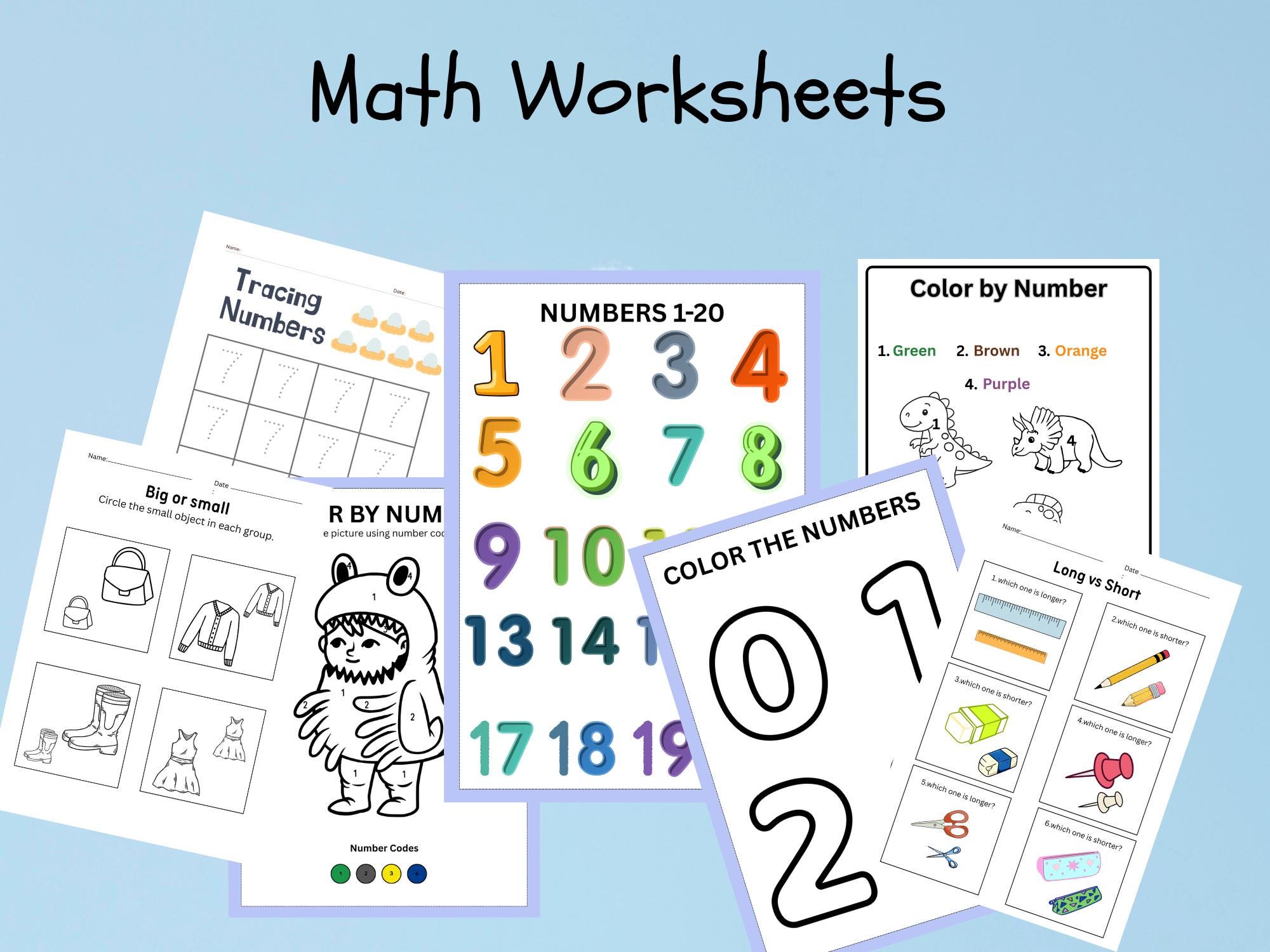Early Learning Activity Pack – 350+ Toddler Worksheets, Ages 2-4 ...