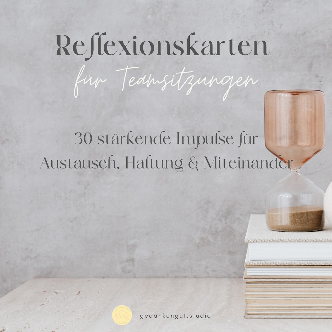 Reflection Cards for Team Meetings | 30 Empowering Questions for ...