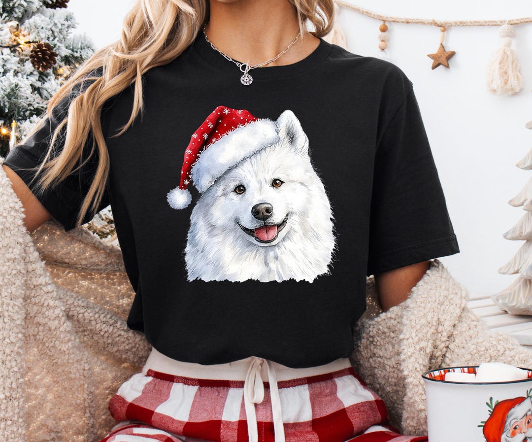 Samoyed Christmas Shirt, Custom Dog Breed Sweatshirt, Cute Holiday Gift ...