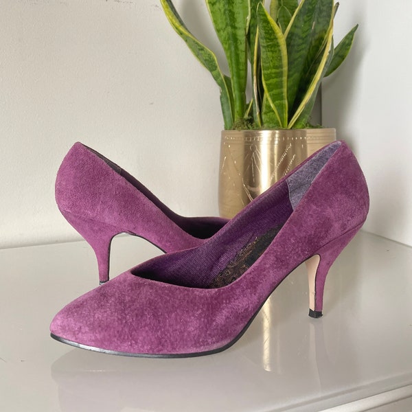 Purple Suede - Etsy