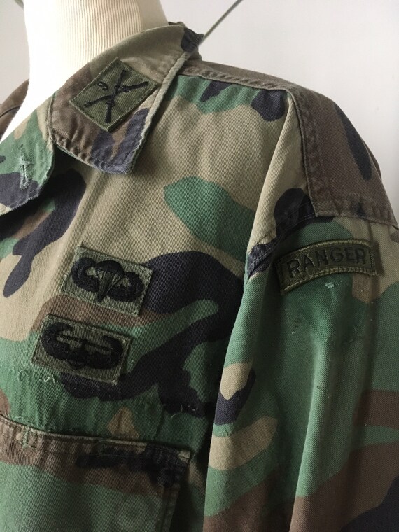 Vintage US ARMY Airborne Ranger Camouflage Coat - Gem