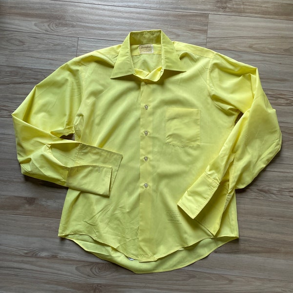 Mens Yellow Dress Shirt - Etsy