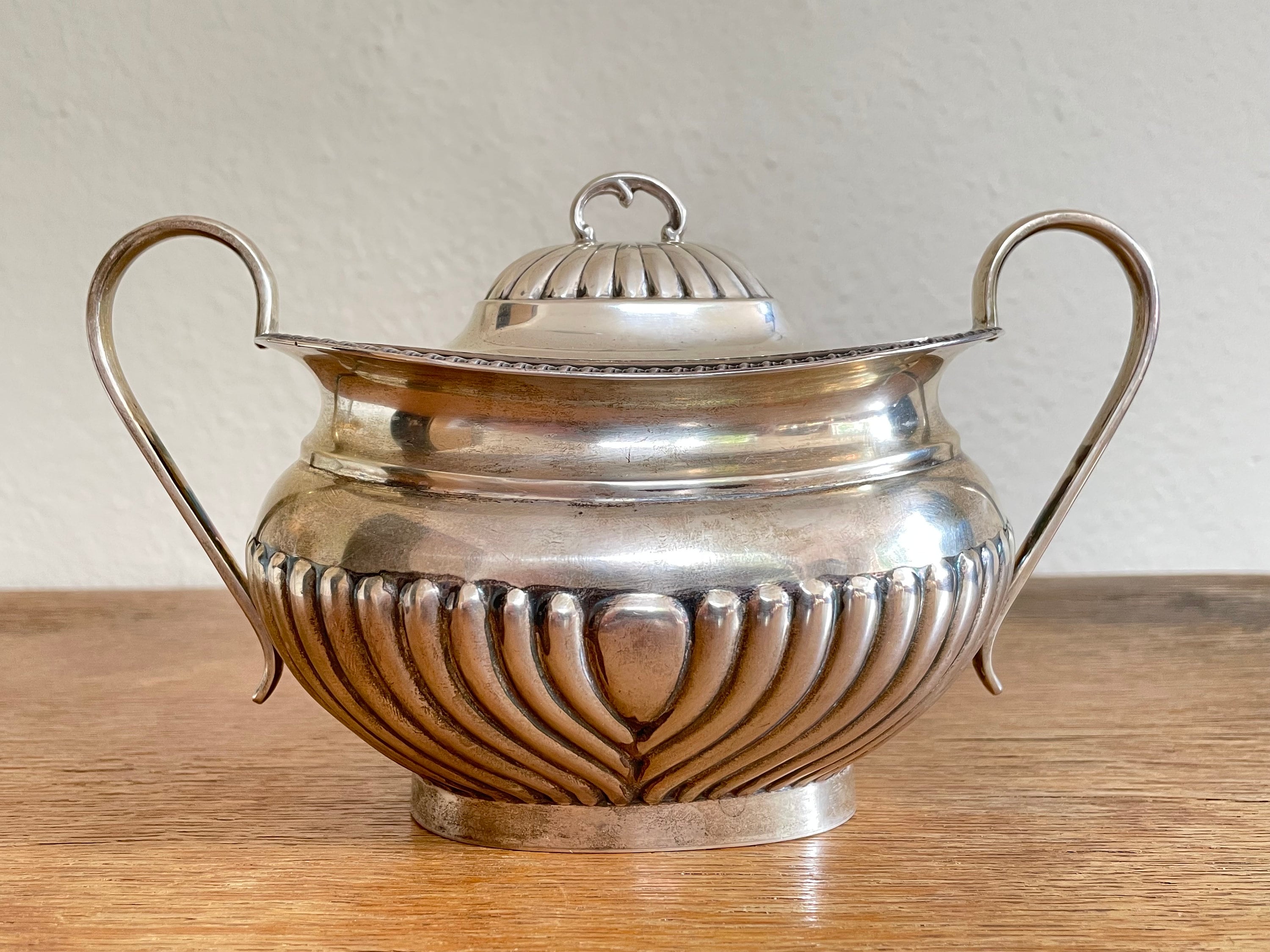 1930s Art Deco Sterling Silver Tea Set: Edward Viner Sheffield, 4-piece ...