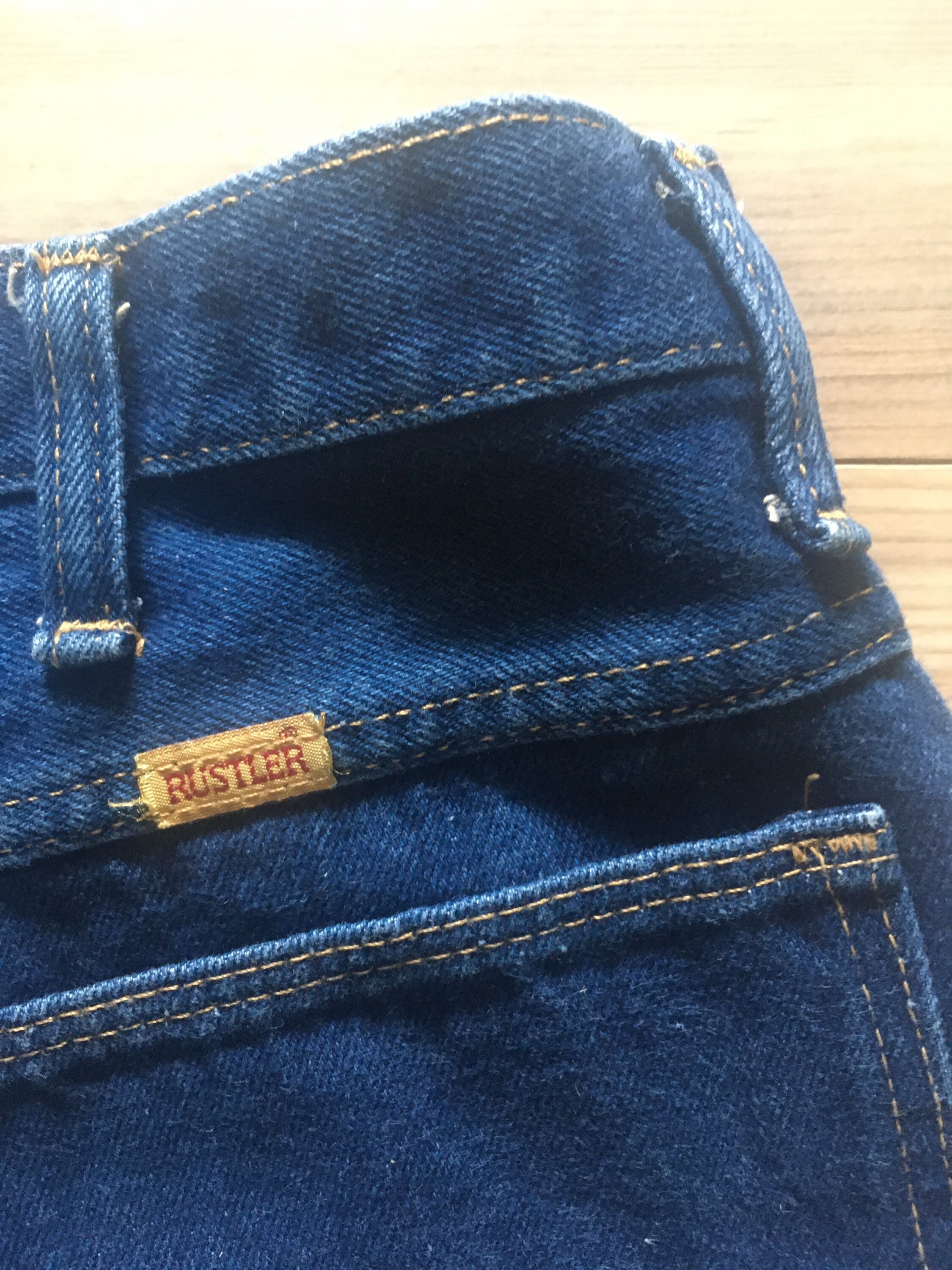 1980s Vintage RUSTLER Jeans / Cotton Denim / High Waist / Boot | Etsy