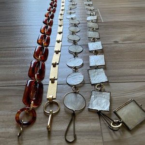 1970s Vintage Chain Belts / Tortoiseshell Lucite / Capiz Shell - Etsy