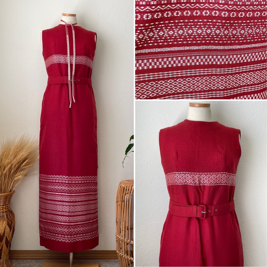 RESERVED for Katherine 1960s MARIANNE WENDT Floor Length Sheath Dress ...
