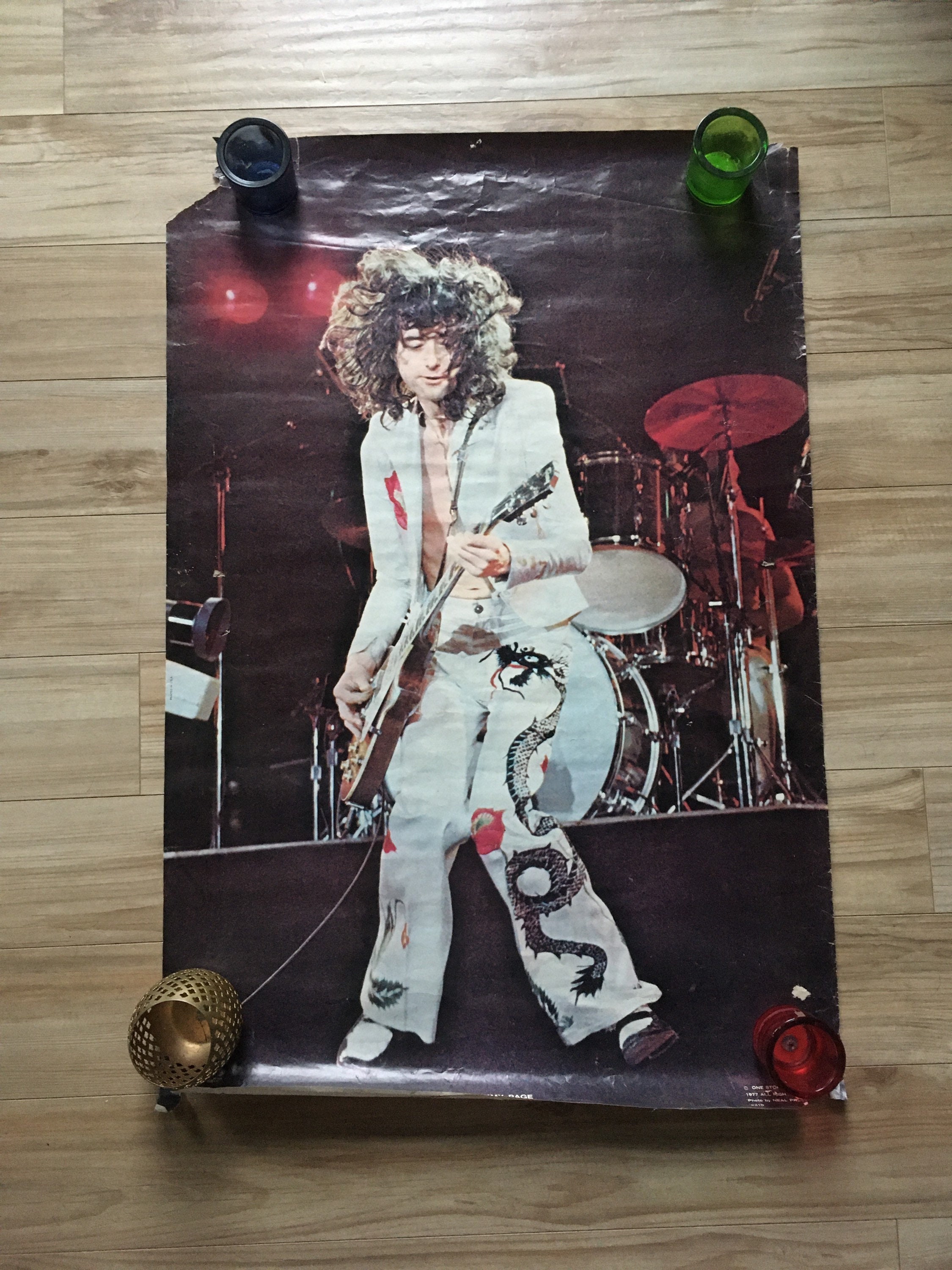 1977 Vintage Jimmy Page LED ZEPPELIN Poster - Etsy 1977 Vintage Jimmy Page LED ZEPPELIN Poster - Etsy