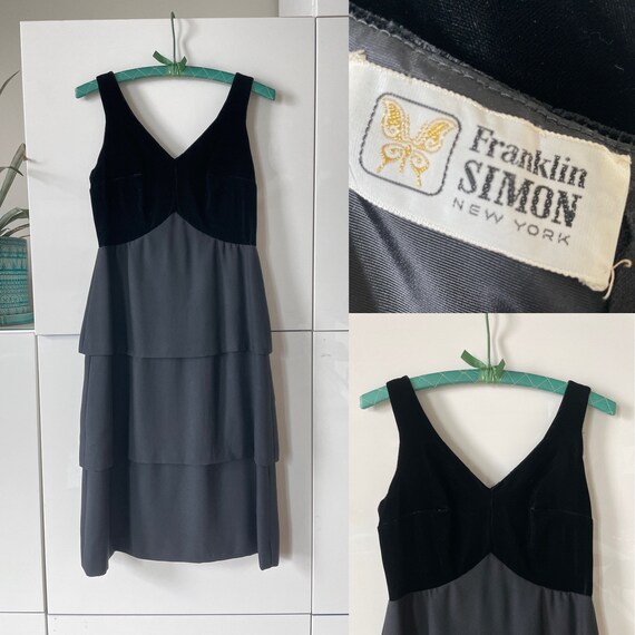 1960s Vintage Mid Century FRANKLIN SIMON New York Bla… - Gem