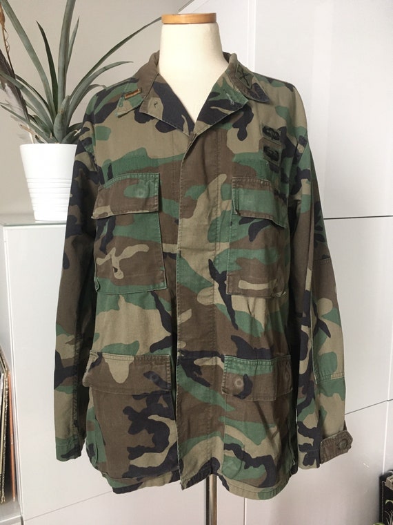 Vintage US ARMY Airborne Ranger Camouflage Coat - Gem