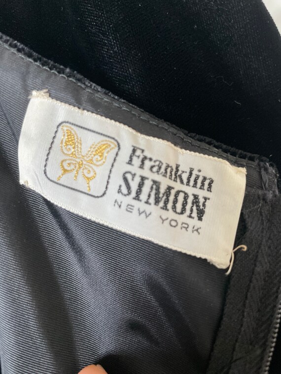 1960s Vintage Mid Century FRANKLIN SIMON New York Bla… - Gem