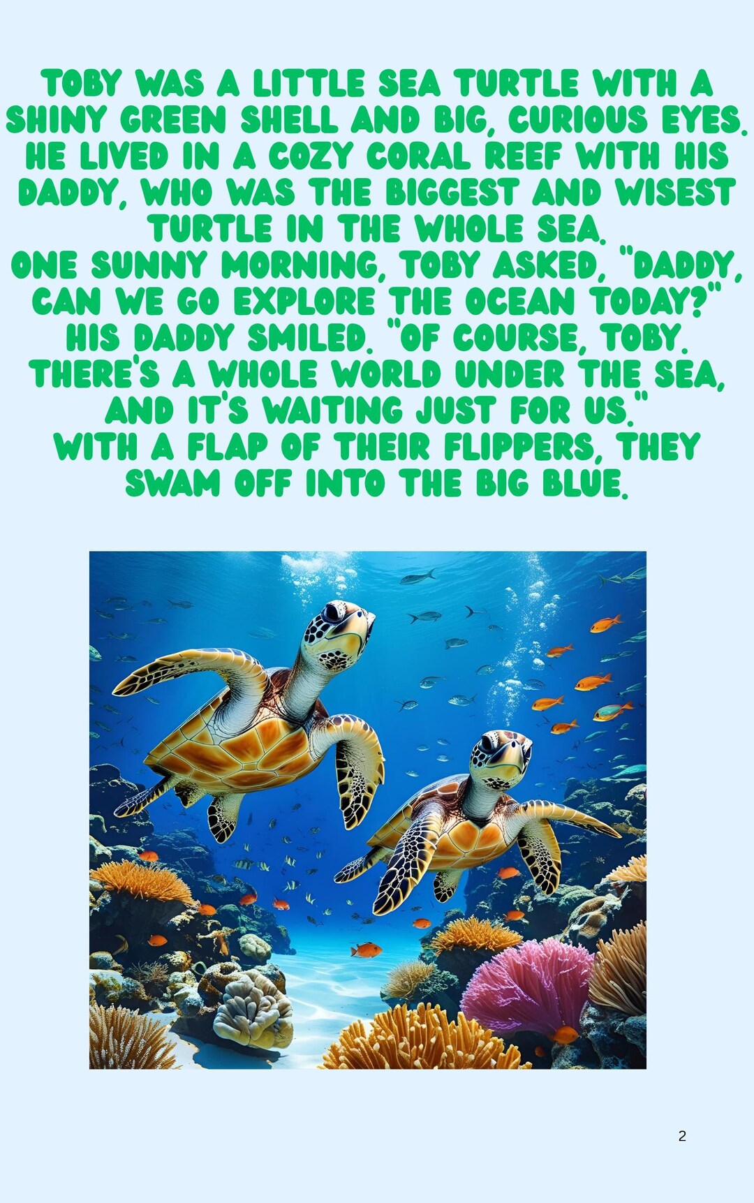 Turtle Tale- A Children's Story of Adventure and Learning - Etsy