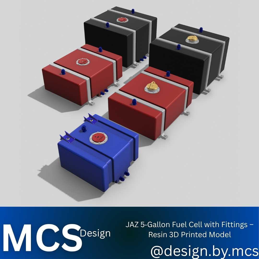 1:24th Scale JAZ 5‑gallon Fuel Cell With Fittings – Resin 3D Printed ...