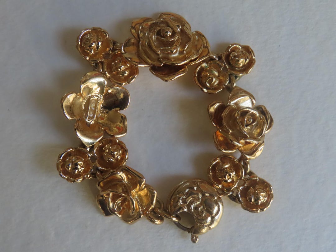 YSL Yves Saint Laurent Roses Bracelet - Etsy
