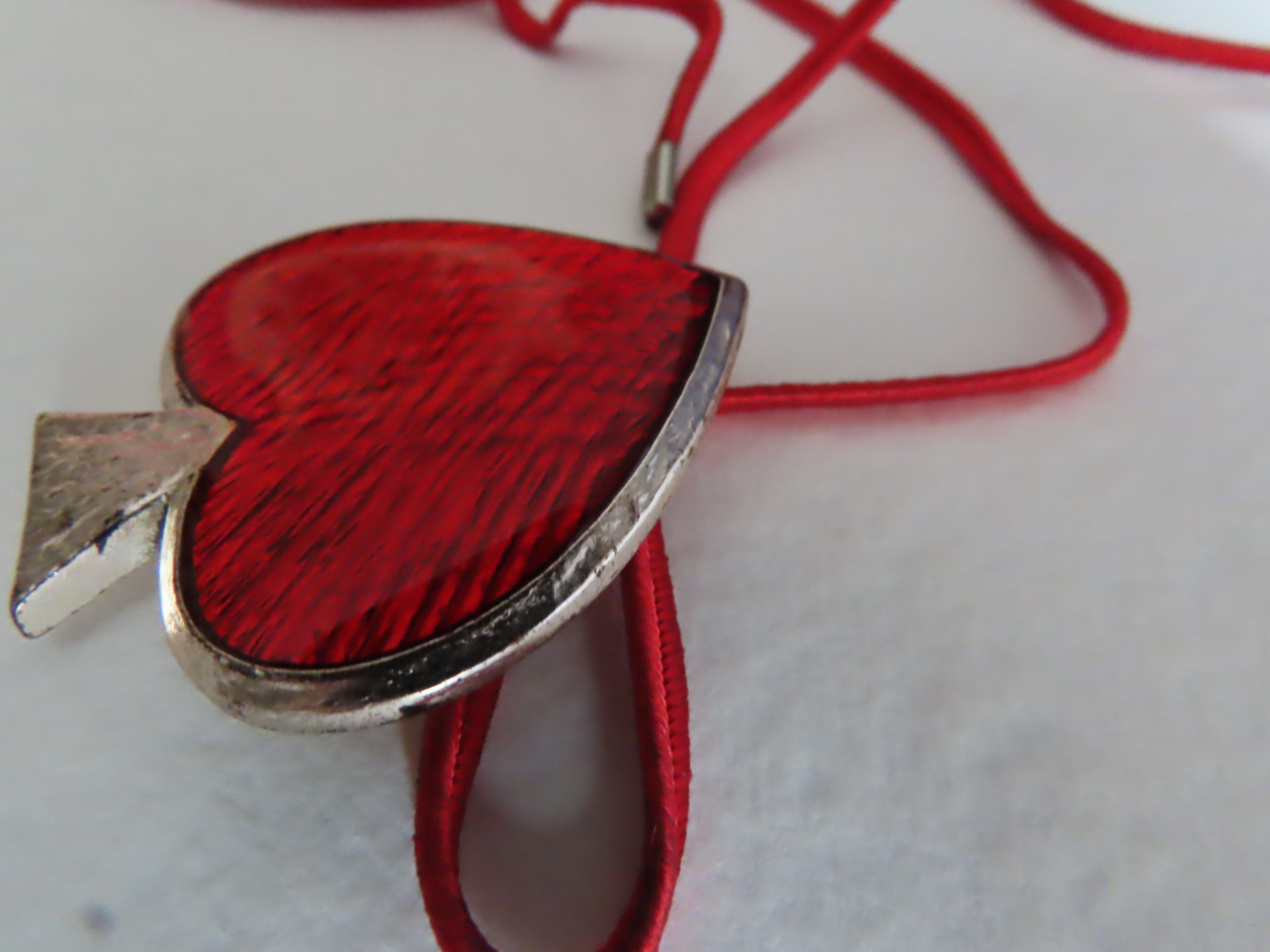 YSL Yves Saint Laurent Red Spade Brooch or Pendant - Etsy