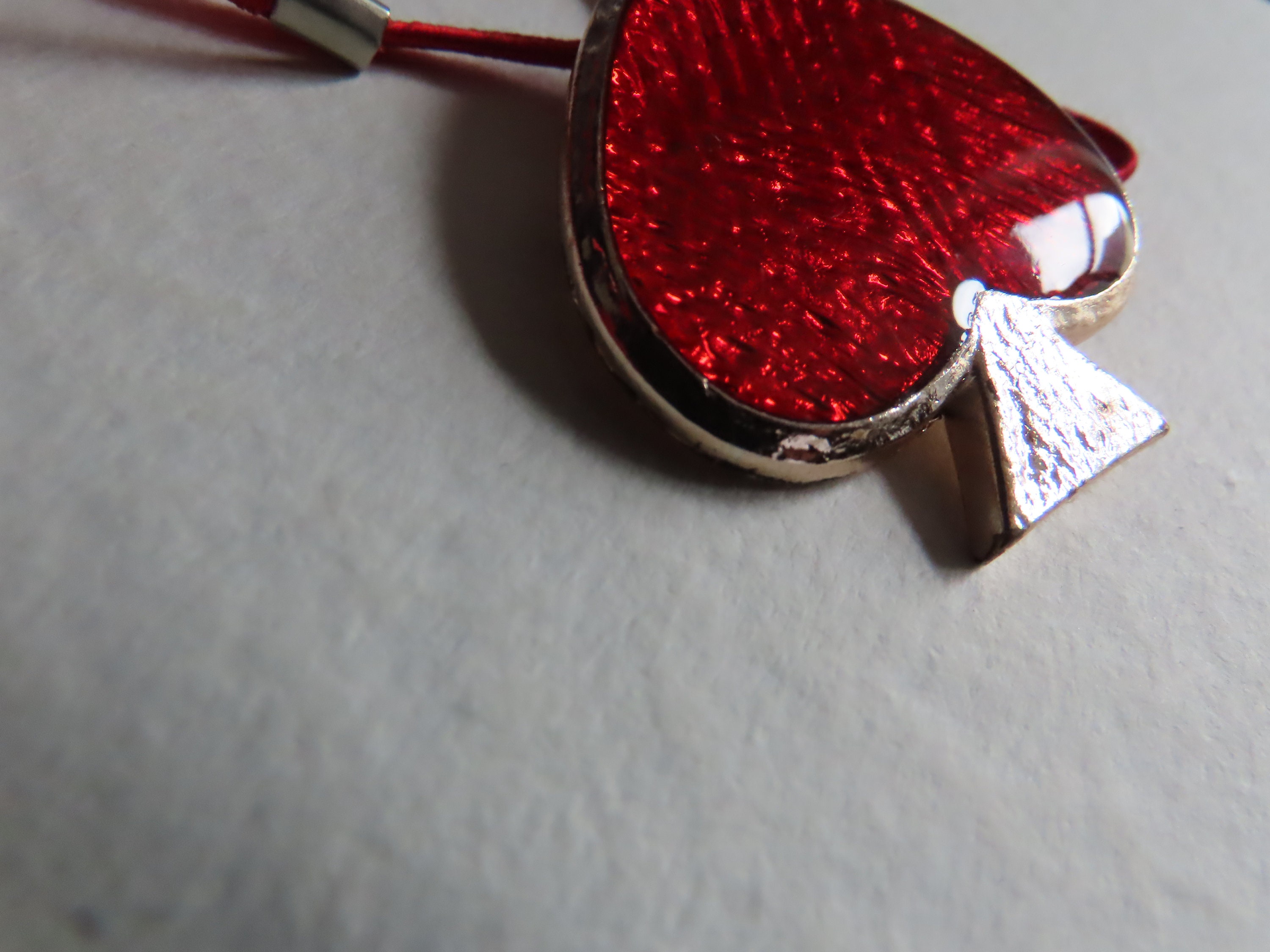 YSL Yves Saint Laurent Red Spade Brooch or Pendant - Etsy