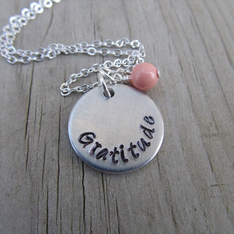Gratitude Necklace - Etsy