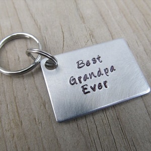 Grandpa Keychain- Gift for Grandpa- Keychain- "best Grandpa Ever ...