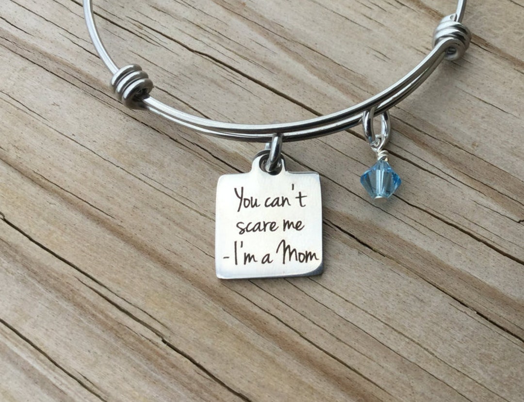 Mother's Charm Bracelet you Can't Scare - Etsy
